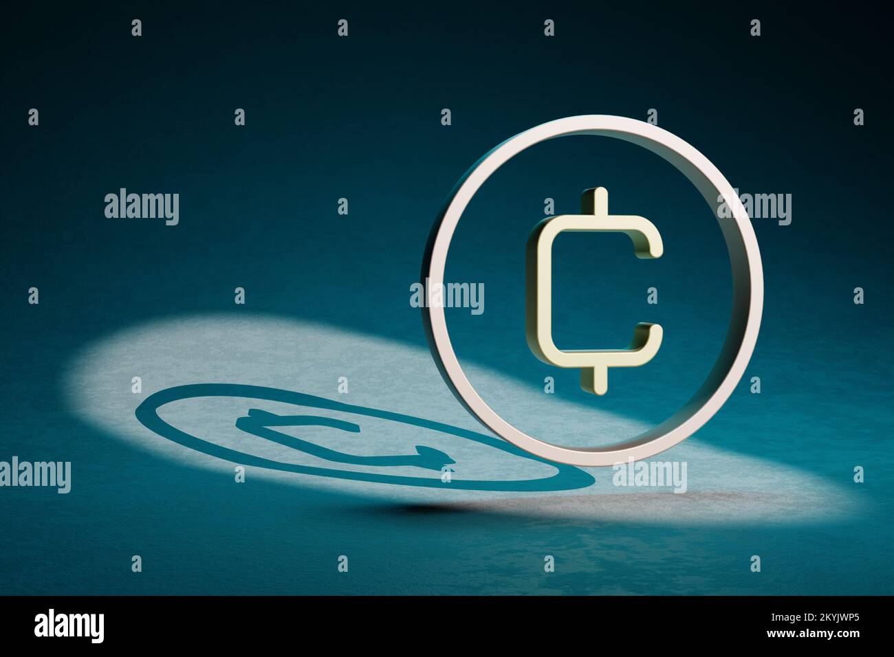 Beautiful abstract illustrations Cryptocurrency Coin Token symbol icon ...