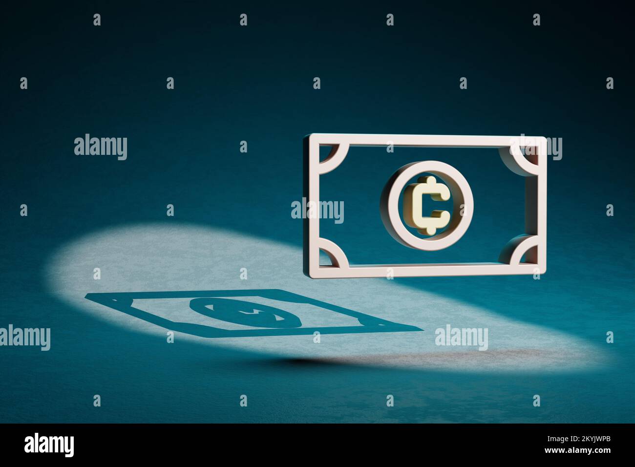 Beautiful abstract illustrations Cryptocurrency Cash symbol icon on a ...