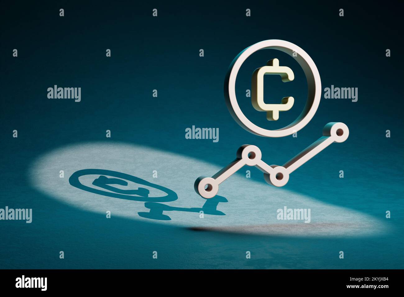 Beautiful abstract illustrations Cryptocurrency Coin UP symbol icon on ...