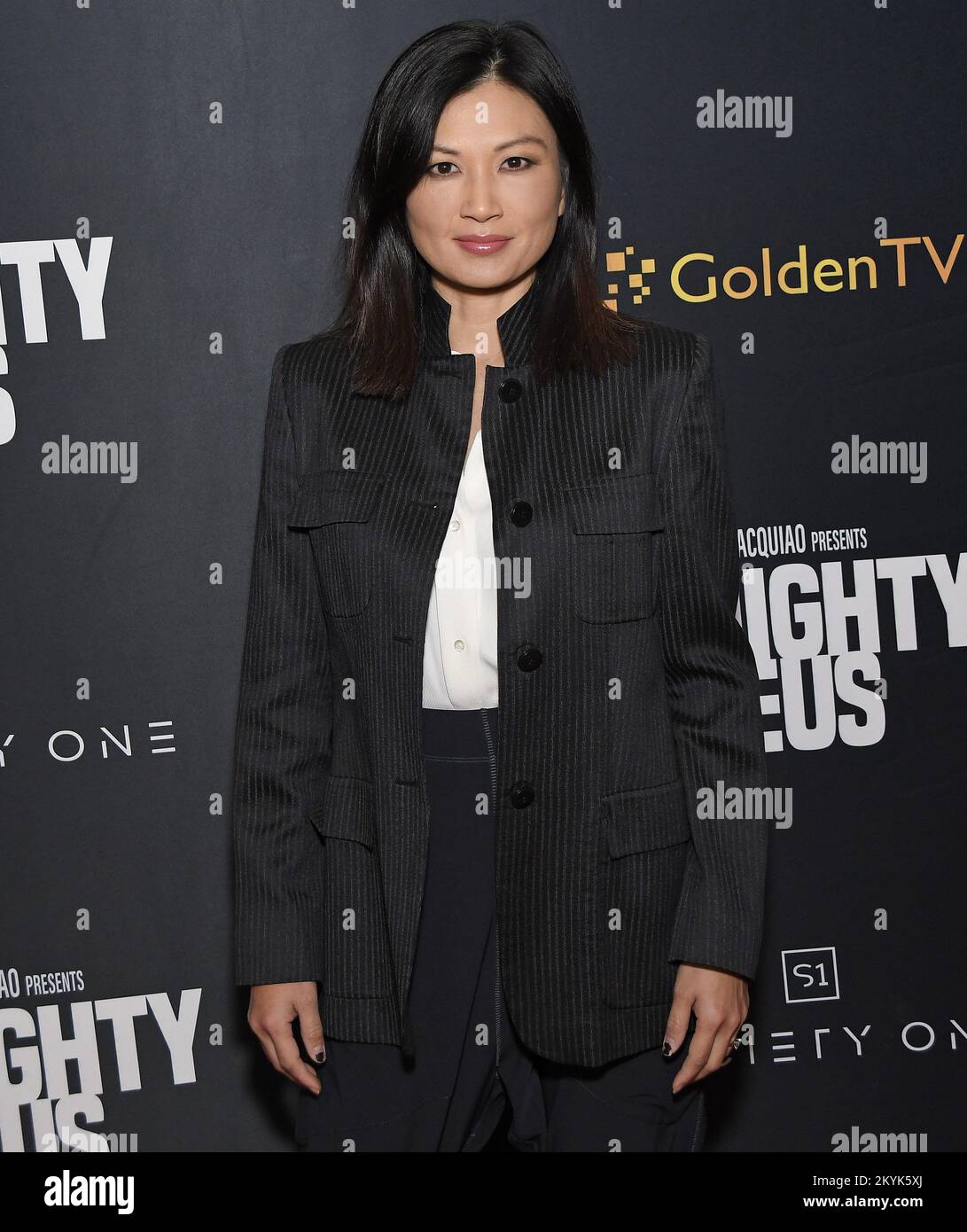 Michelle Krusiec arrives at the ALMIGHTY ZEUS Premiere held at the AMC ...