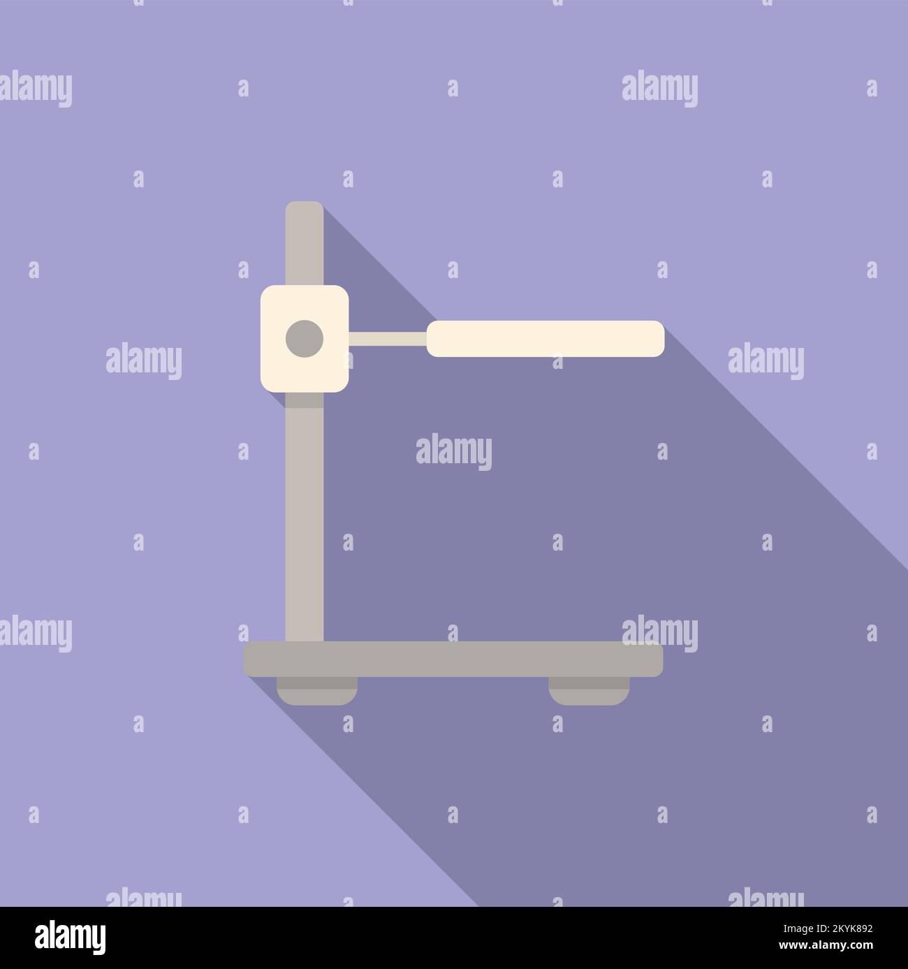 Lab stand icon flat vector. Scientist research. Genetic dna Stock ...