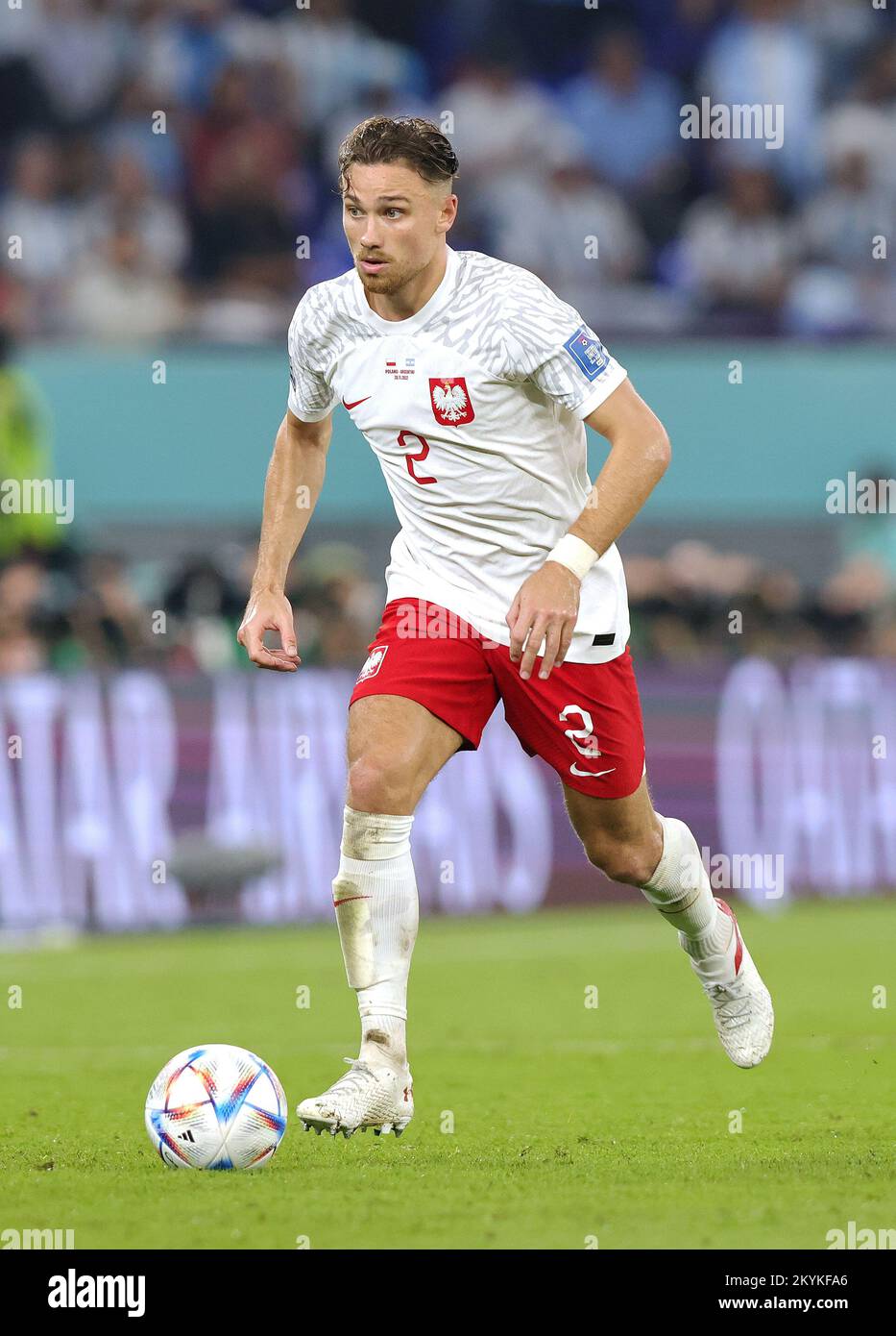 Matty Cash of Poland during the FIFA World Cup 2022, Group C football ...