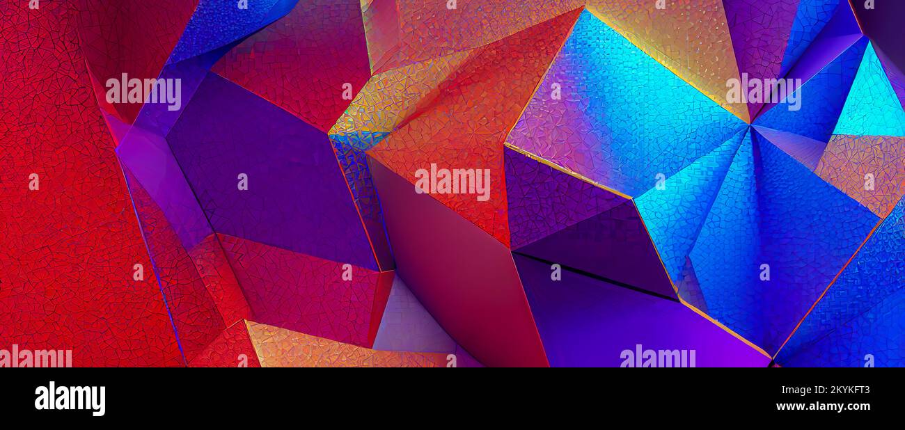 Abstract colorful background 3d triangles hi-res stock photography and ...