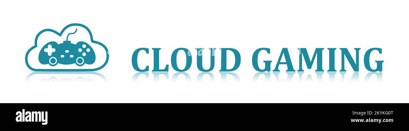 Illustration of a cloud gaming concept Stock Photo - Alamy