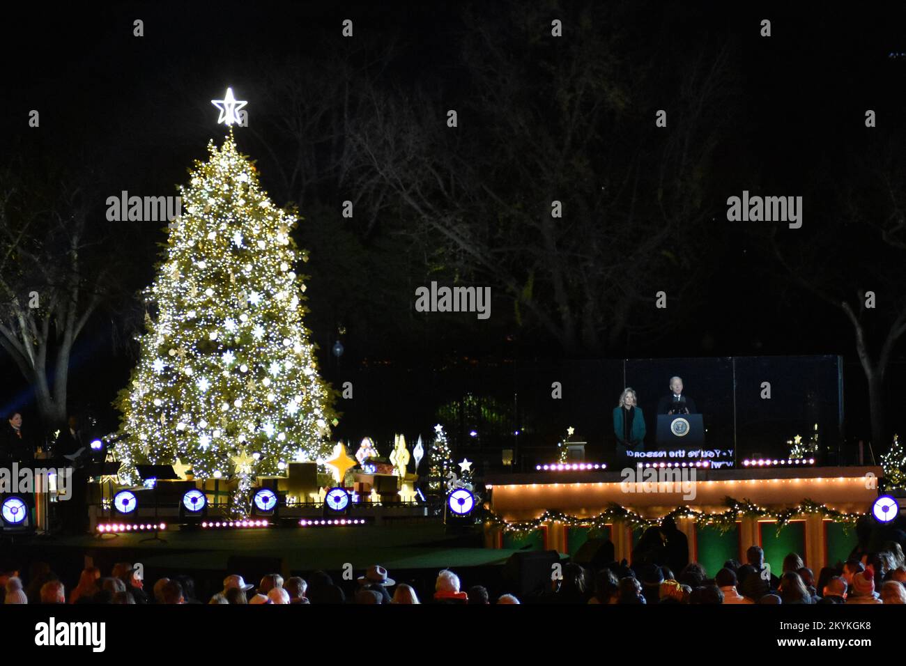 President of the United States Joe Biden delivers a Christmas message ...