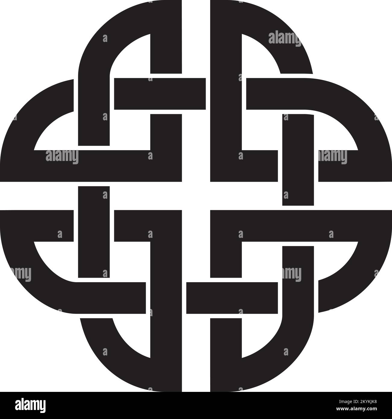 Symbol made with Celtic knots to use in designs for St. Patrick's Day ...