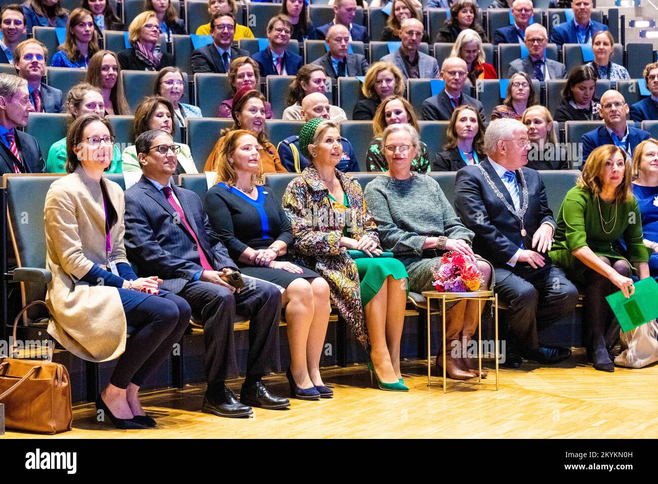 Queen Maxima at the Meet the world make the change event in honor of Nuffic seventieth ...