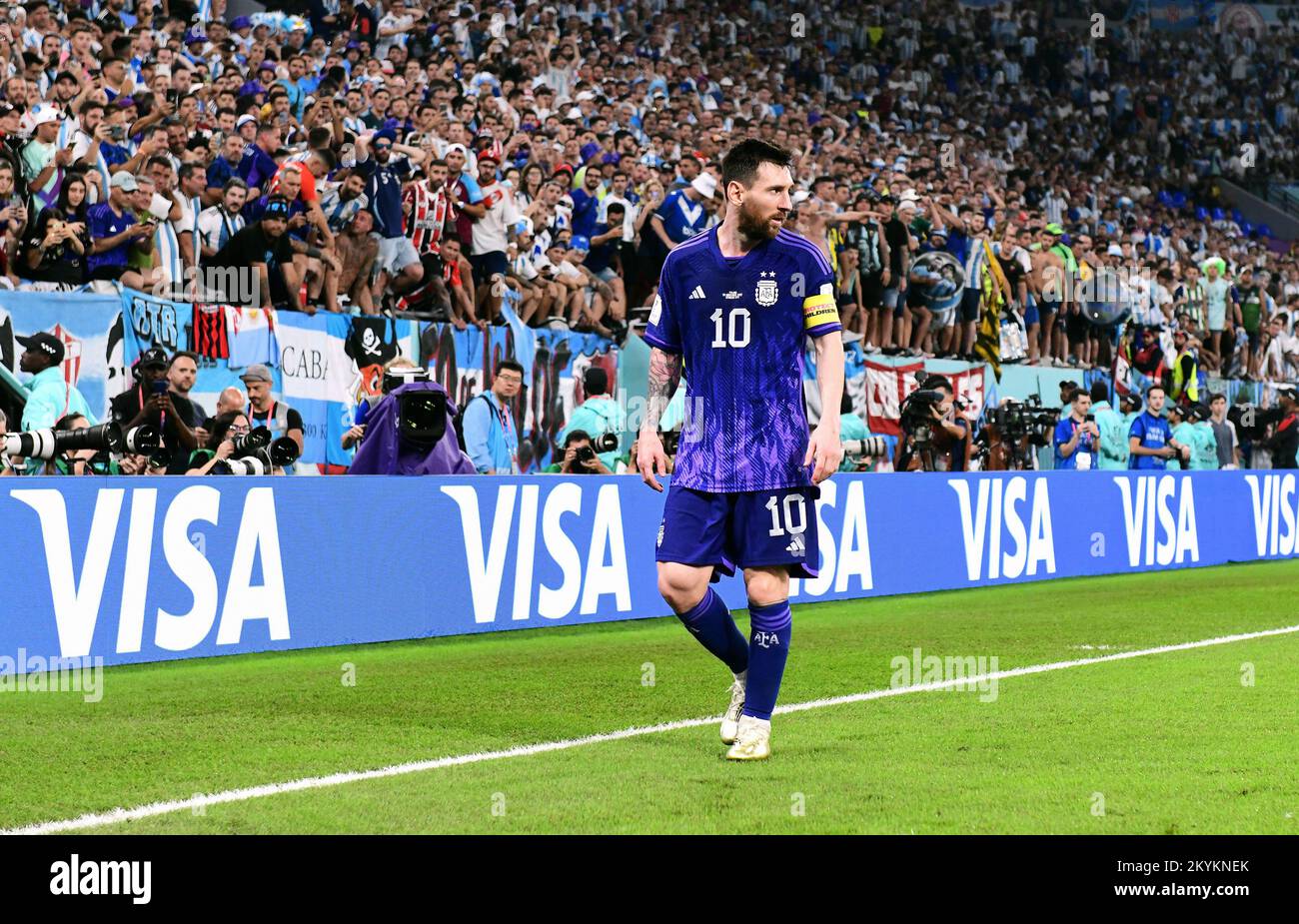 Football World Cup 2022, Qatar, Stadium 974; Polend vs Argentina Stock ...