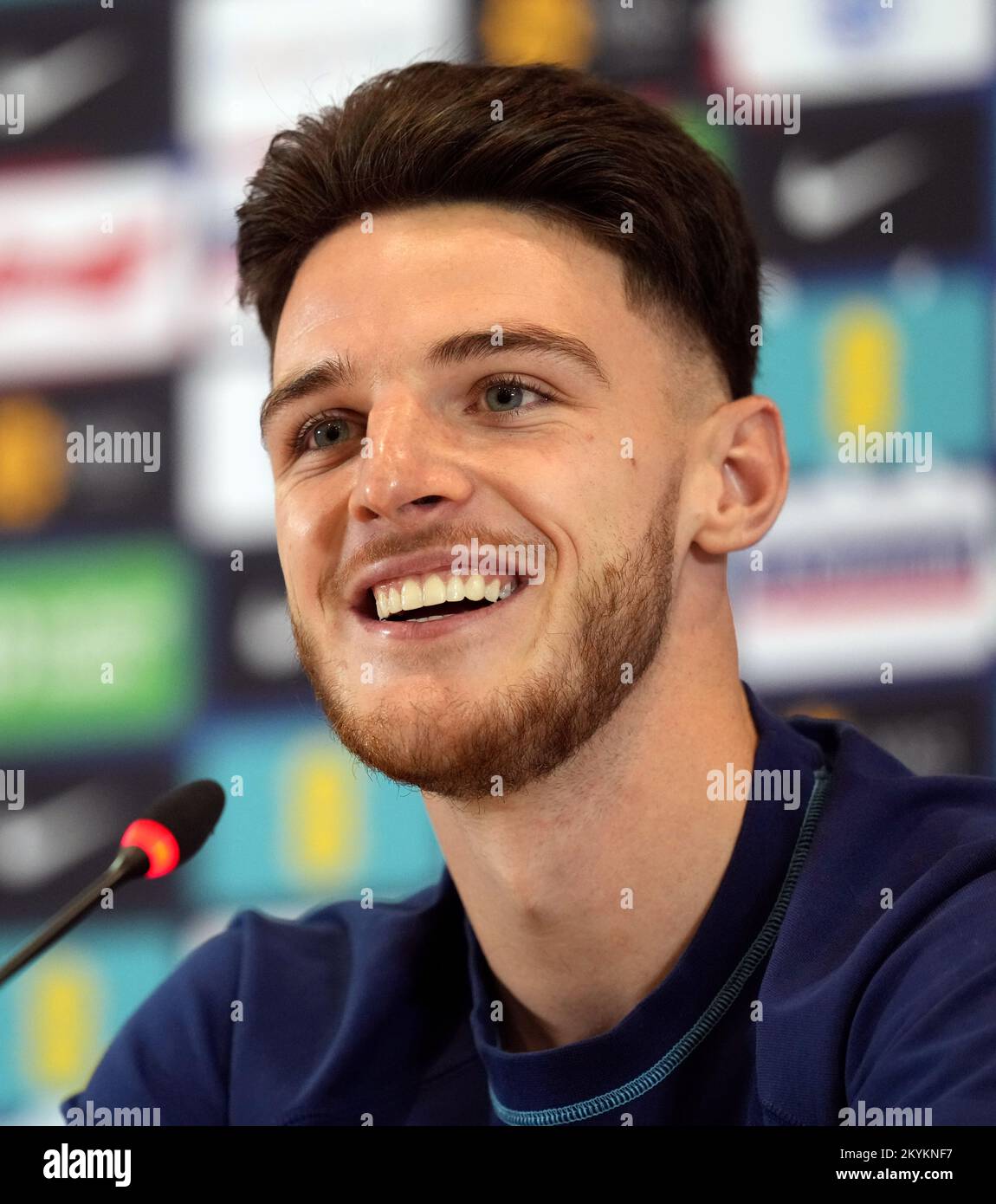 England's Declan Rice during a press conference at Al Wakrah Sports ...