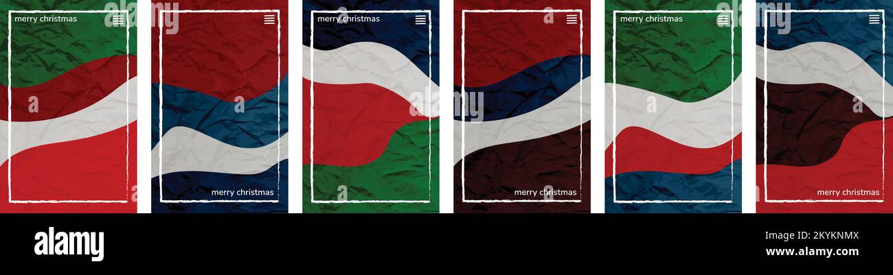 Merry Christmas and Holiday season theme, hues crushed paper vertical ...