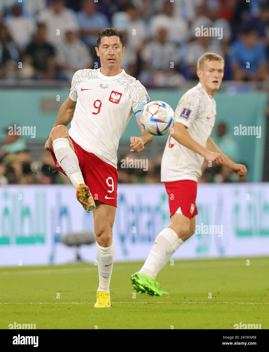 Robert Lewandowski of Poland during the FIFA World Cup 2022, Group C ...