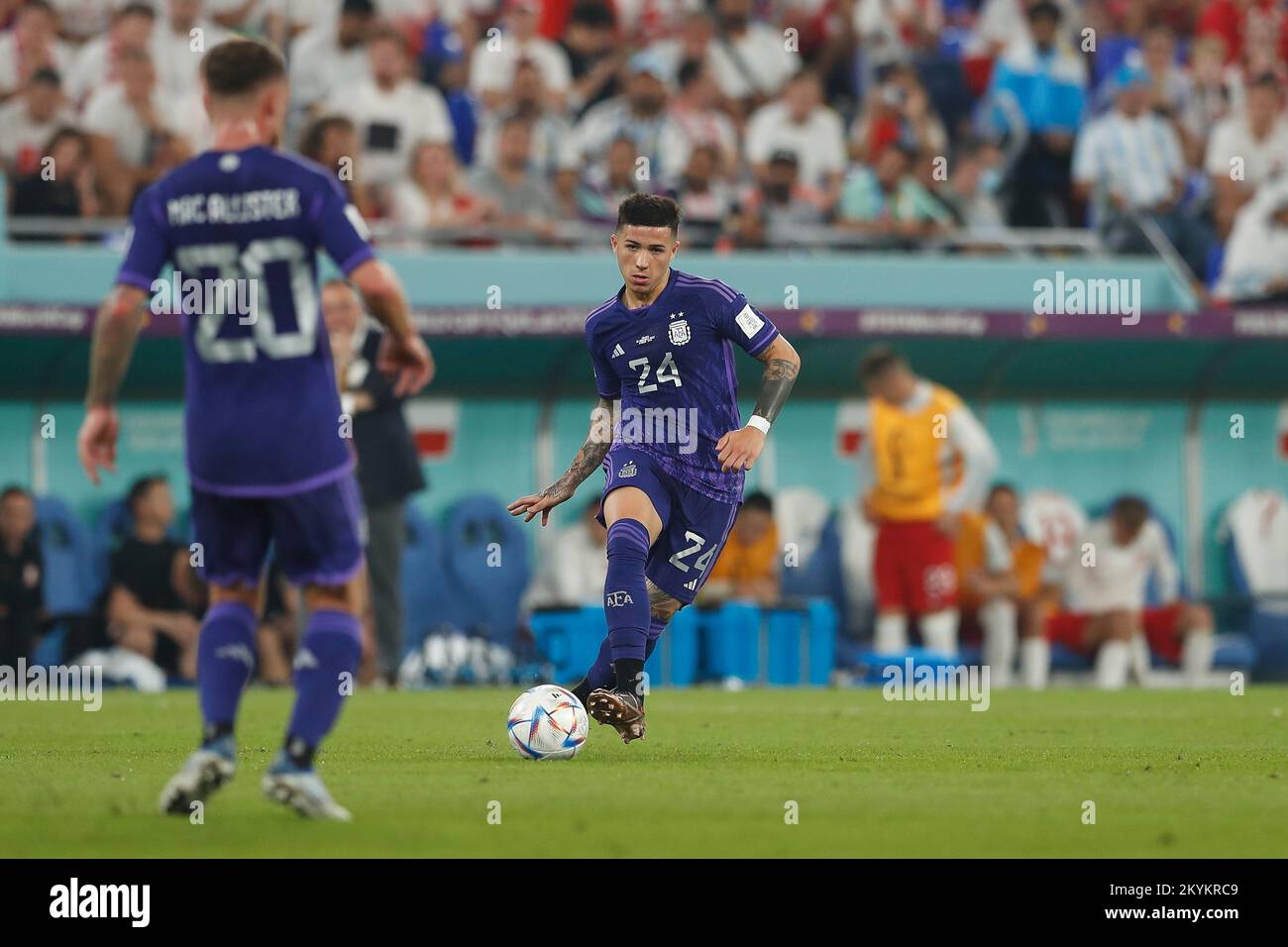 Doha, Qatar. 30th Nov, 2022. Enzo Fernandez (ARG) Football/Soccer ...