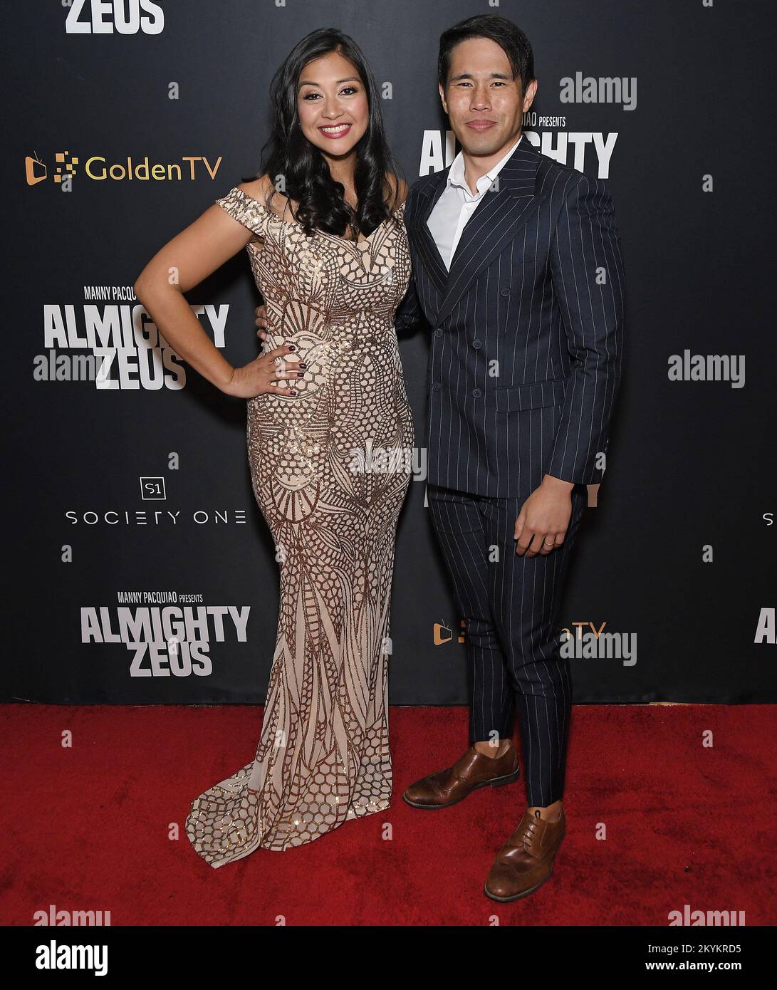 (L-R) Actress Noreen Lanie and Director/Actor Chris Soriano at the ...