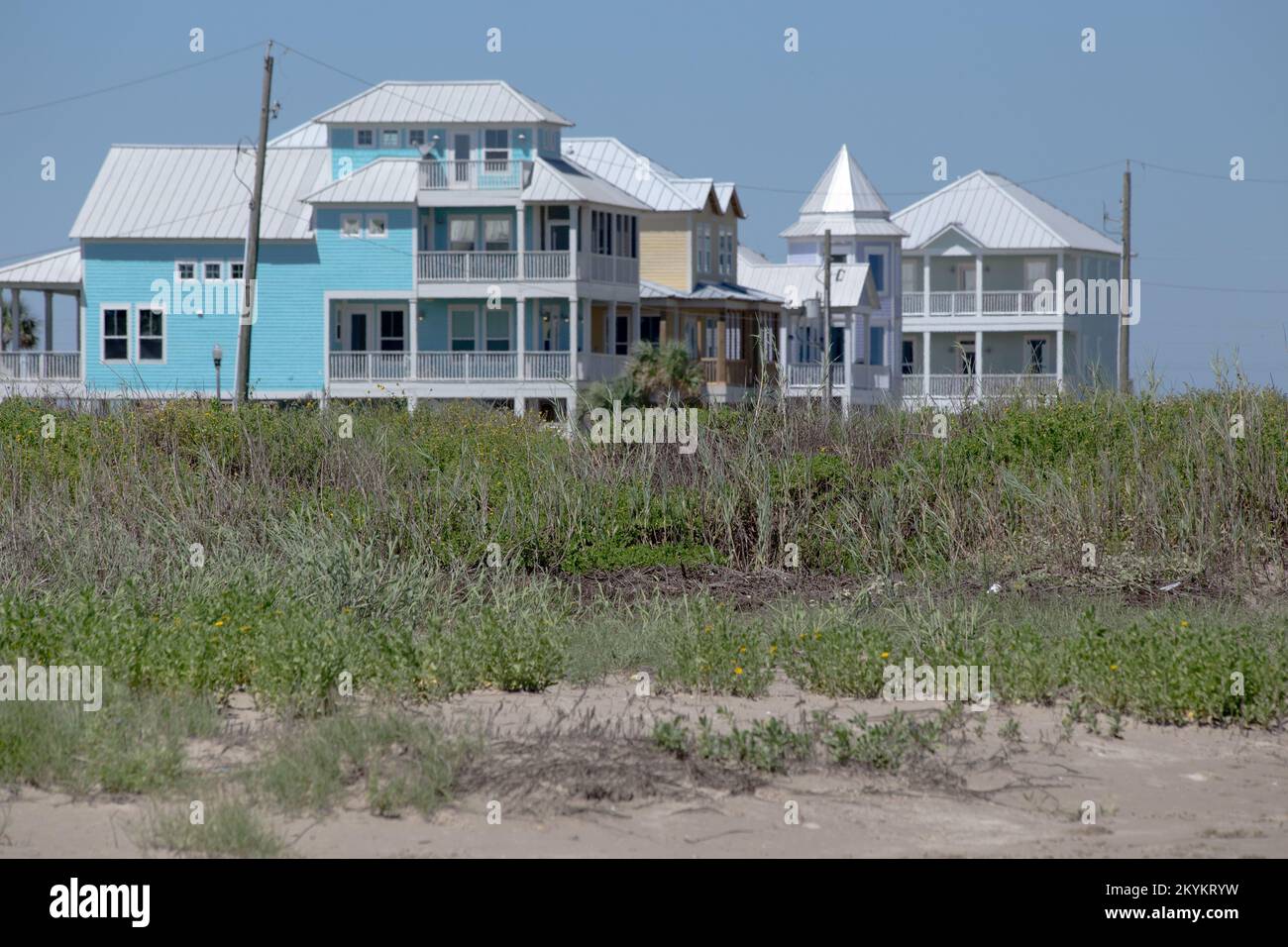 Scenes from Galveston on the Texas Gulf Coast Stock Photo - Alamy