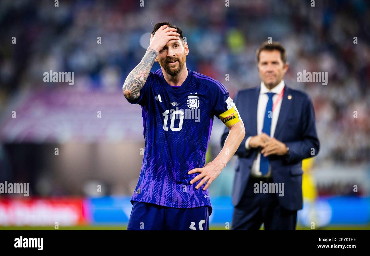 Doha, Qatar. 30th Nov, 2022. Lionel Messi (Arg) Poland - Argentina ...