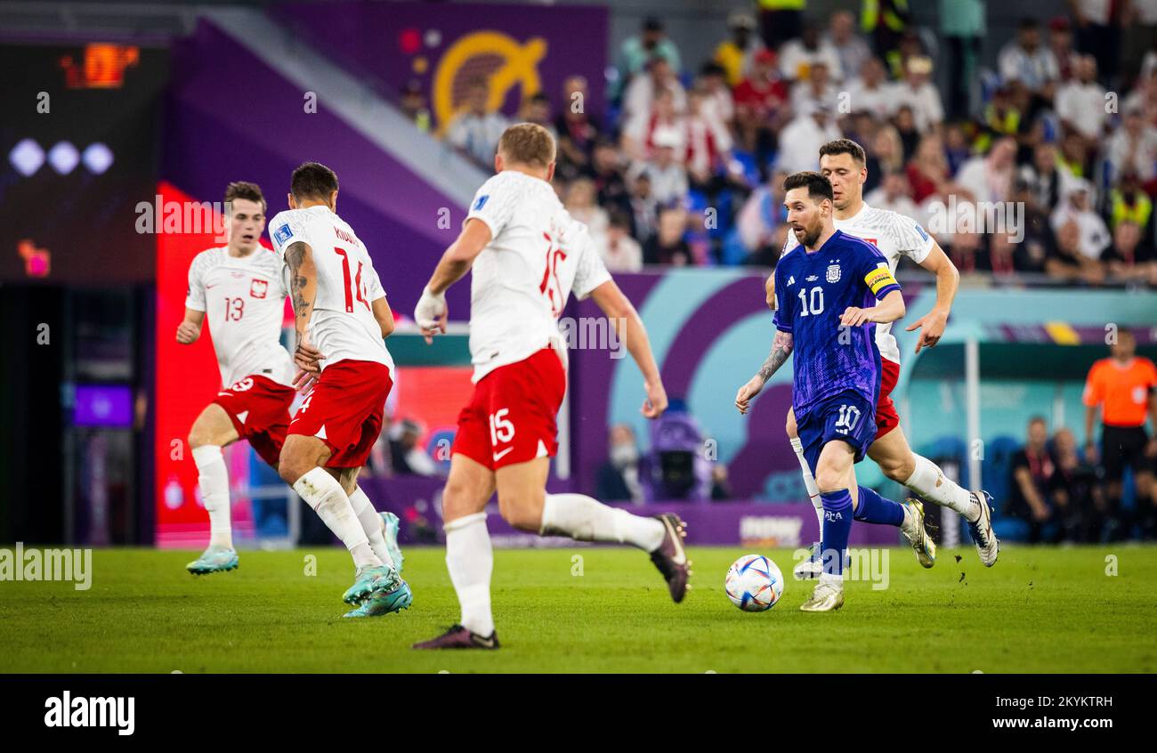 Doha, Qatar. 30th Nov, 2022. Lionel Messi (Arg) Poland - Argentina ...