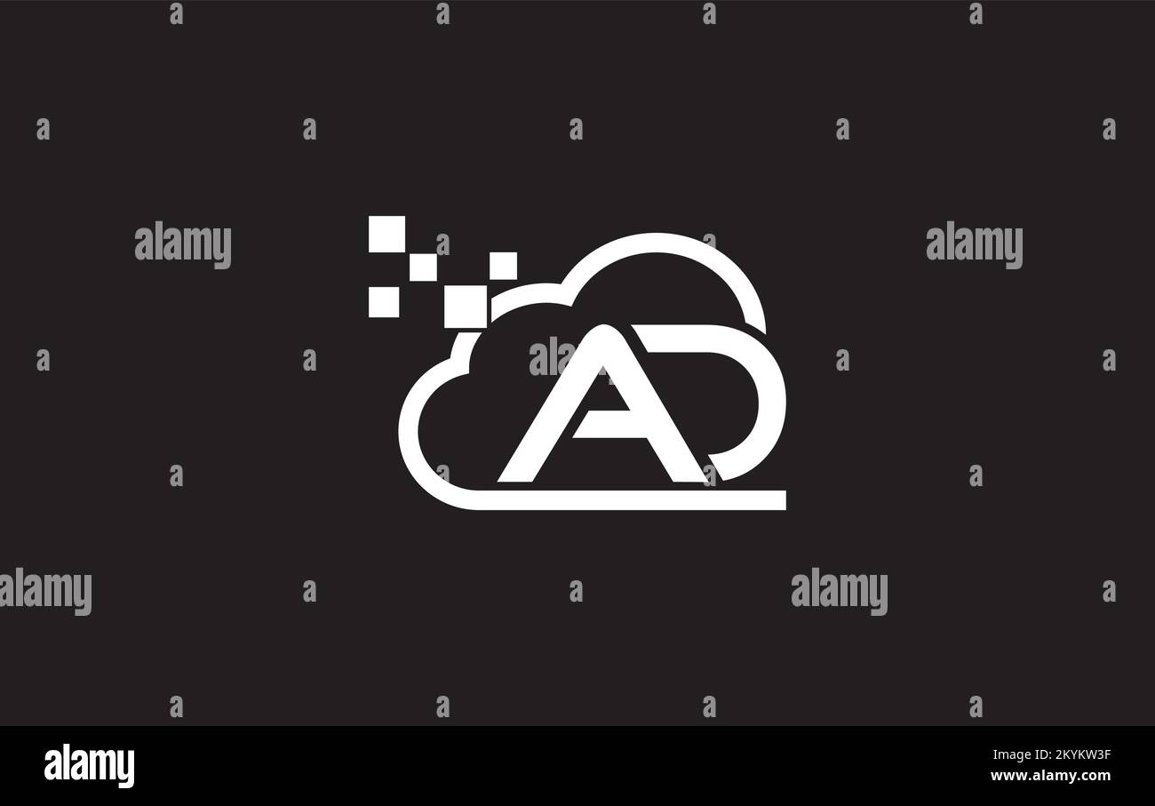 Cloud technology logo and Cloud Tech monogram Template and science and ...
