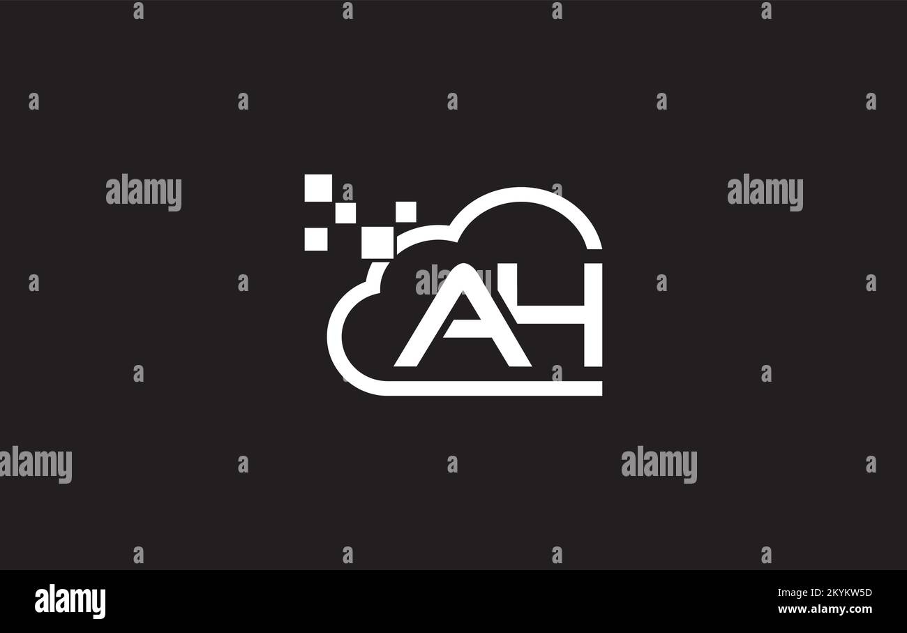 Cloud technology logo and Cloud Tech monogram Template and science and ...