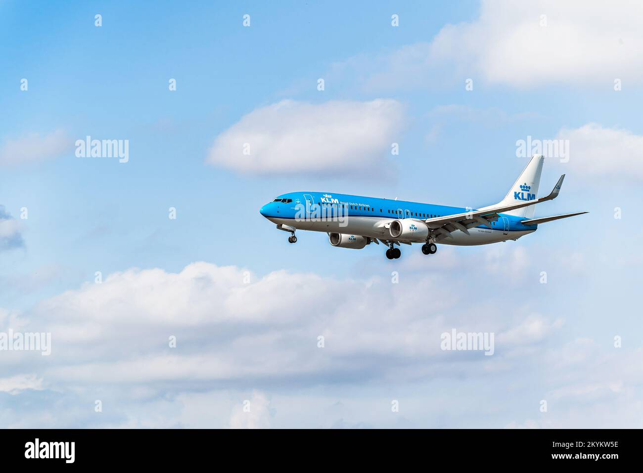 Barcelona, Spain, October 09, 2022, Boeing 737 aircraft of the KLM ...