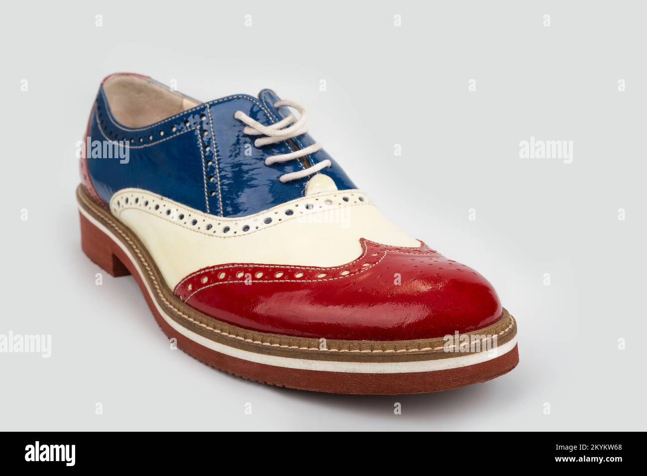 Mens Retro Vintage 1940s Spectator three Tone Brogue Gangster Shoes ...