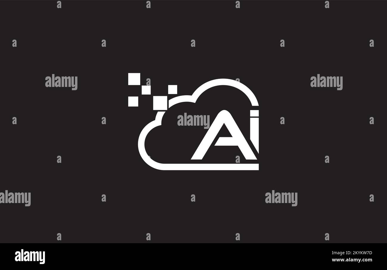 Cloud technology logo and Cloud Tech monogram Template and science and ...