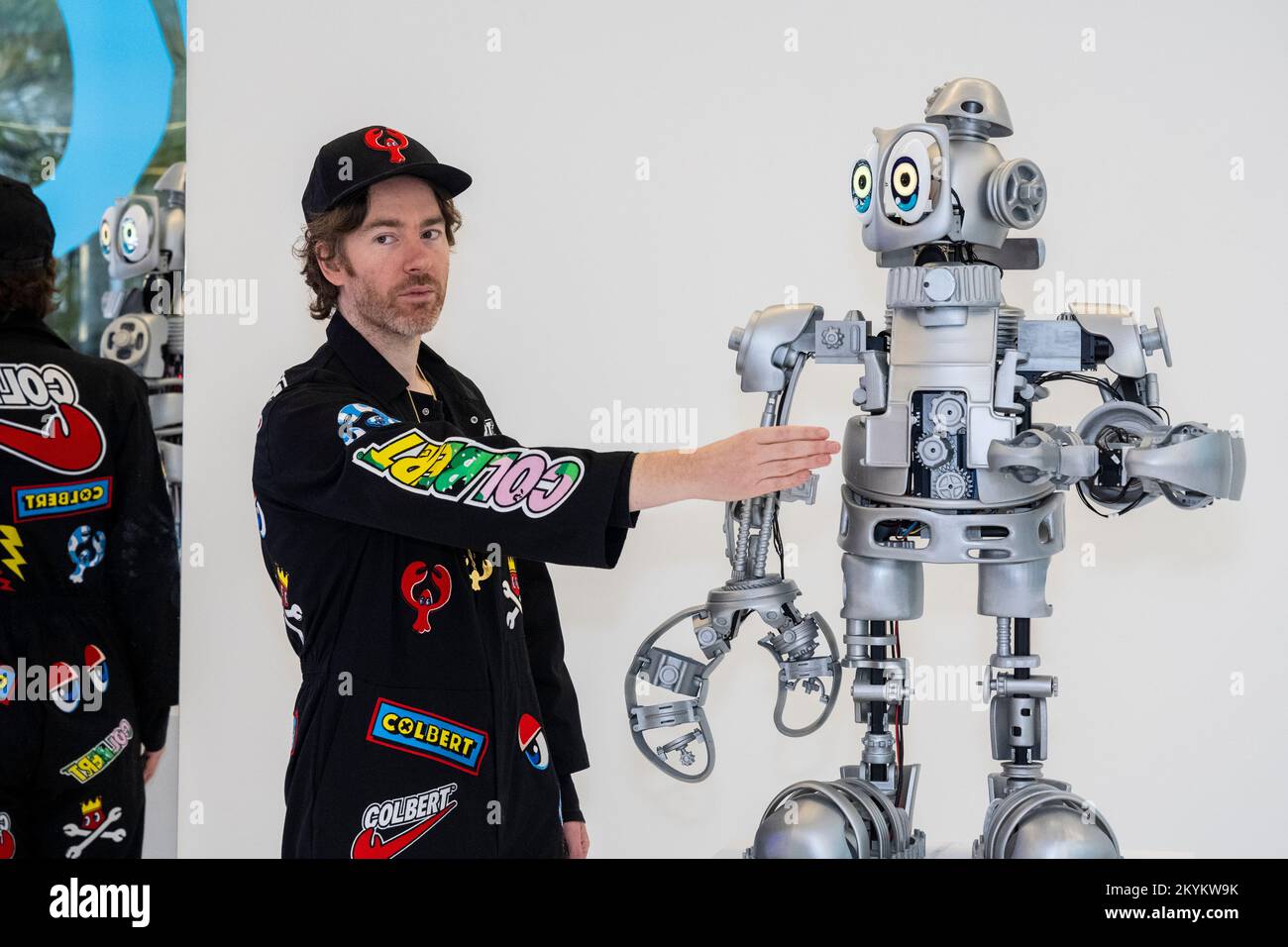 London, UK. 1 December 2022. Artist Philip Colbert unveils LobstarBot ...