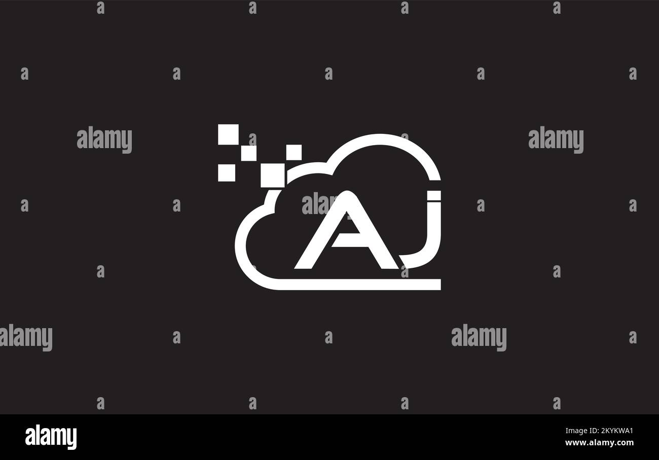 Cloud technology logo and Cloud Tech monogram Template and science and ...