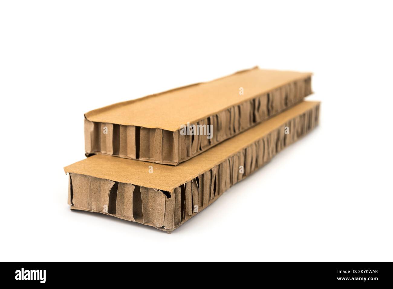 Cardboard paper filler of empty spaces for shipment Stock Photo - Alamy