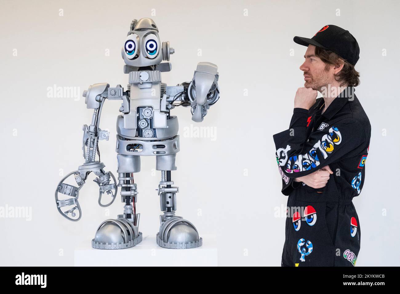 London, UK. 1 December 2022. Artist Philip Colbert unveils LobstarBot ...