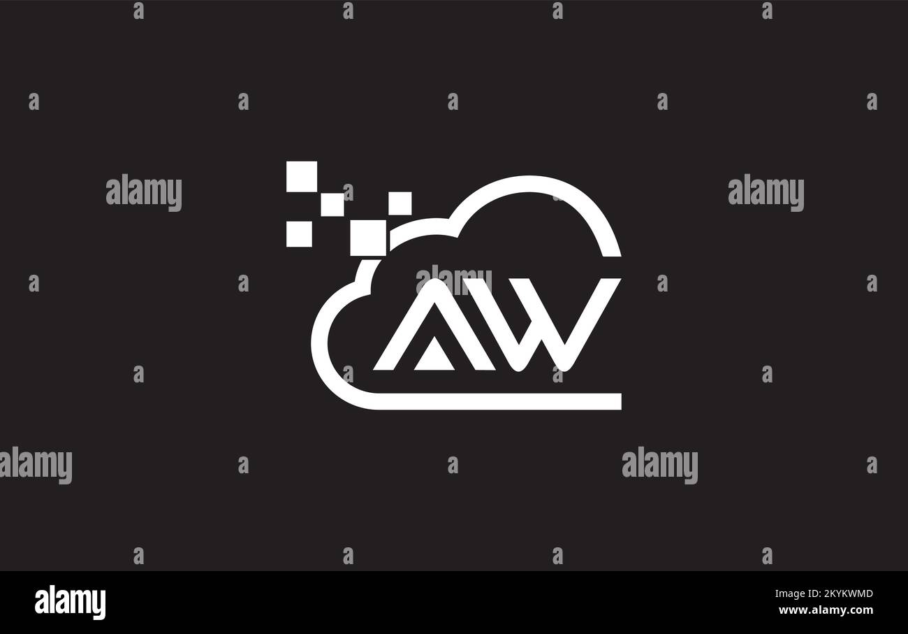 Cloud technology logo and Cloud Tech monogram Template and science and ...