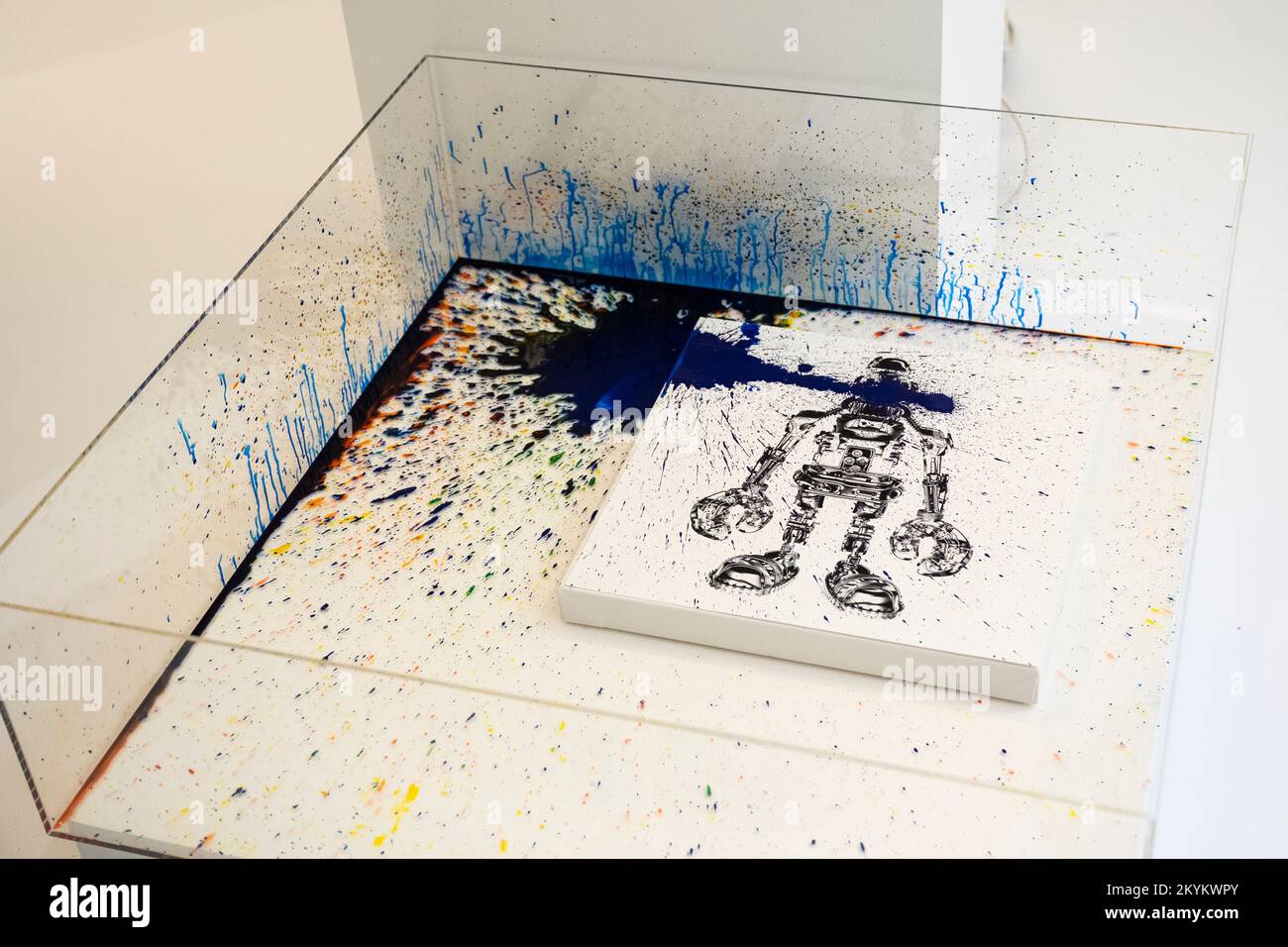 London, UK. 1 December 2022. Artist Philip Colbert unveils LobstarBot ...