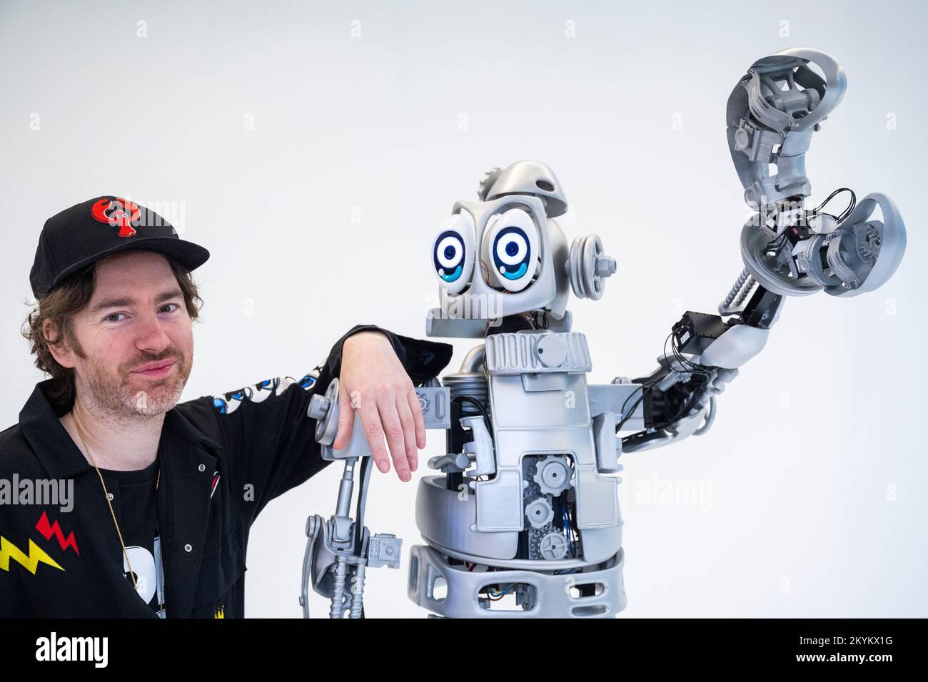 London, UK. 1 December 2022. Artist Philip Colbert unveils LobstarBot ...