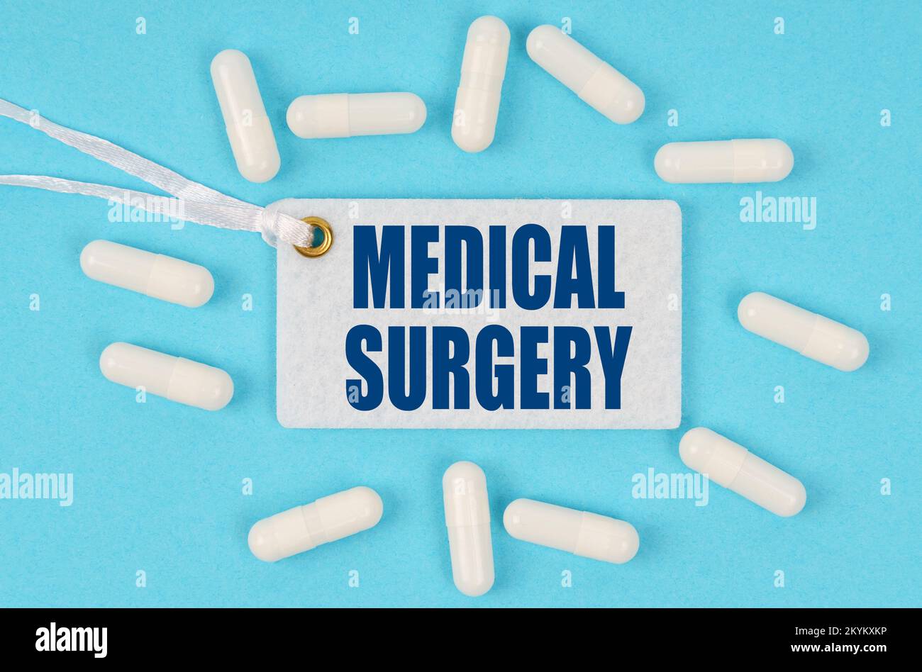 Medicine and health concept. There is a label on the table among the ...