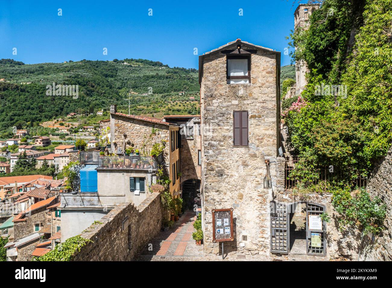 Dolceacqua, Italy - 06-07-2021: Characteristic small streets in the ...