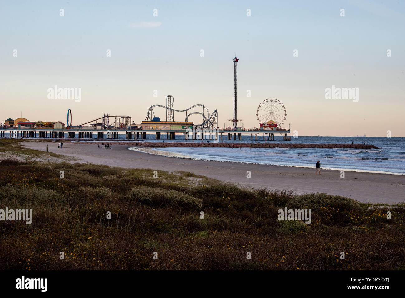 Scenes from Galveston on the Texas Gulf Coast Stock Photo - Alamy