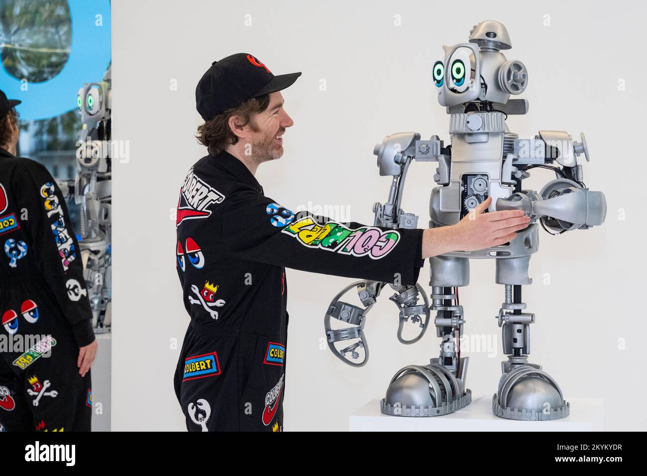 London, UK. 1 December 2022. Artist Philip Colbert unveils LobstarBot ...