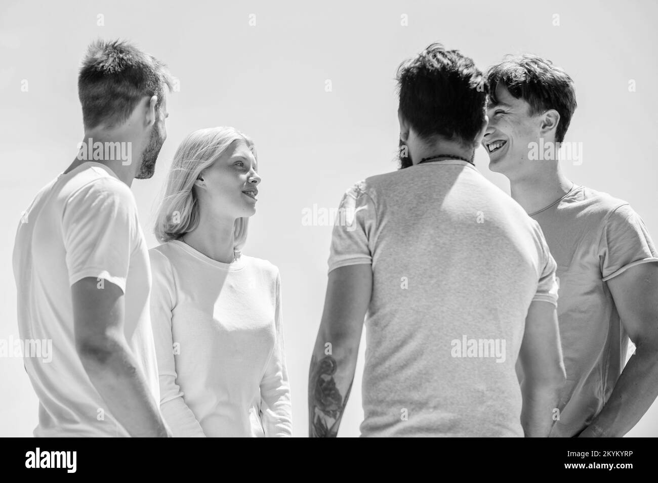 Success is a journey. group of four people, partnership. Group ...