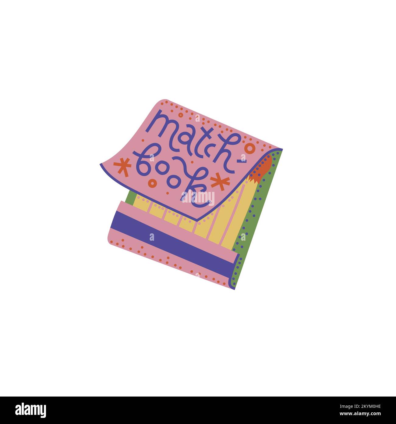 Vintage matchbook illustration Stock Vector Image & Art - Alamy