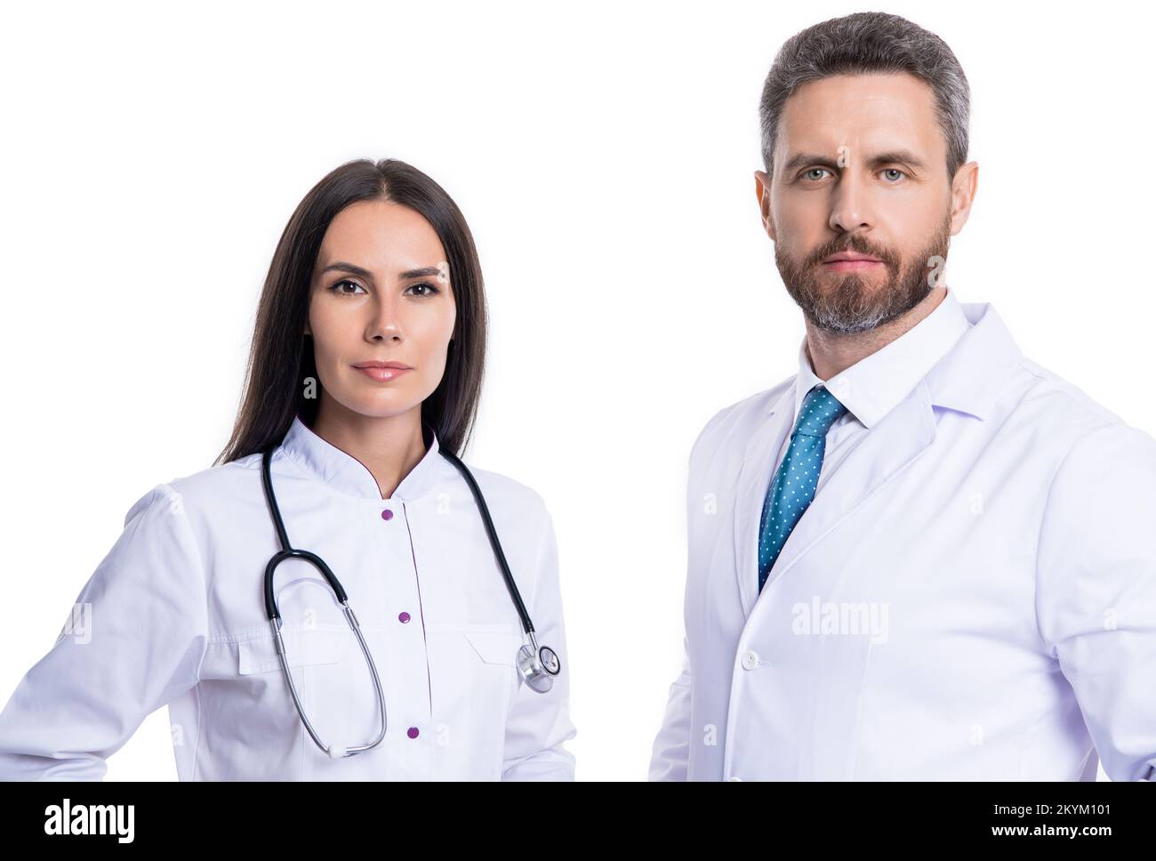 therapist doctor and nurse isolated on white. therapist doctor and ...