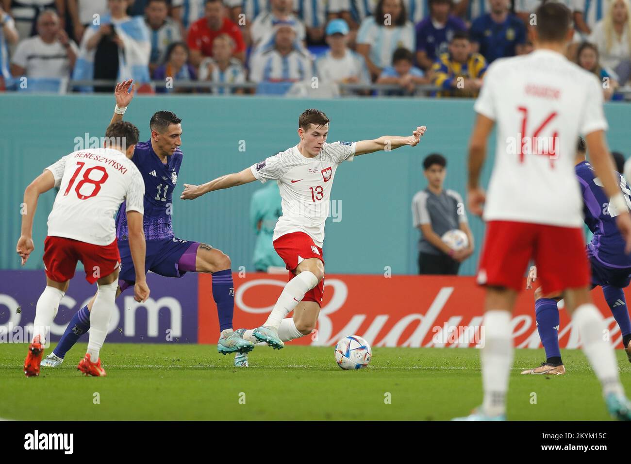Doha, Qatar. 30th Nov, 2022. Jakub Kaminski (POL) Football/Soccer ...