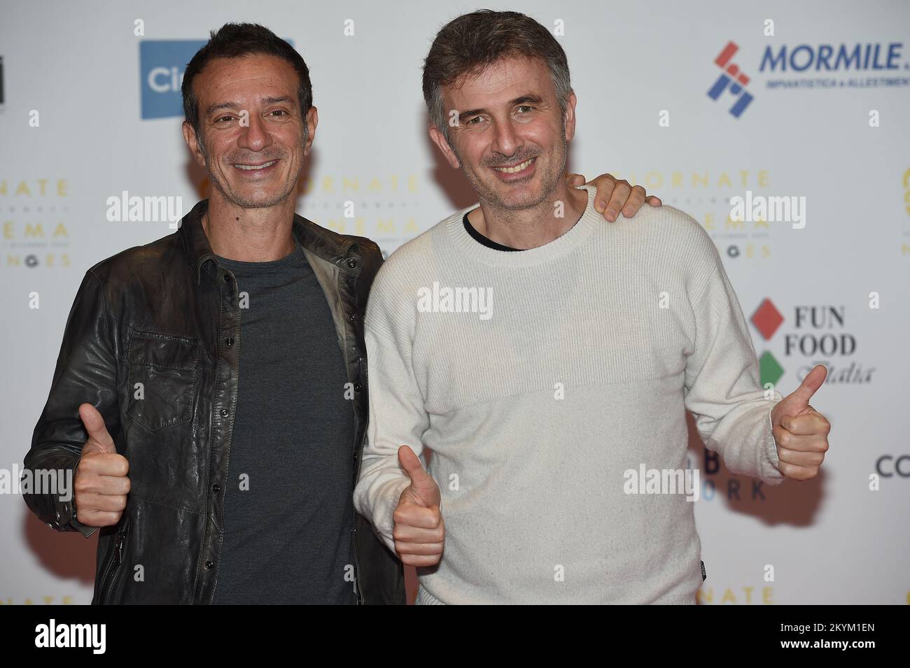 Italy. 30th Nov, 2022. Ficarra e Picone italian comedians Salvo Ficarra ...