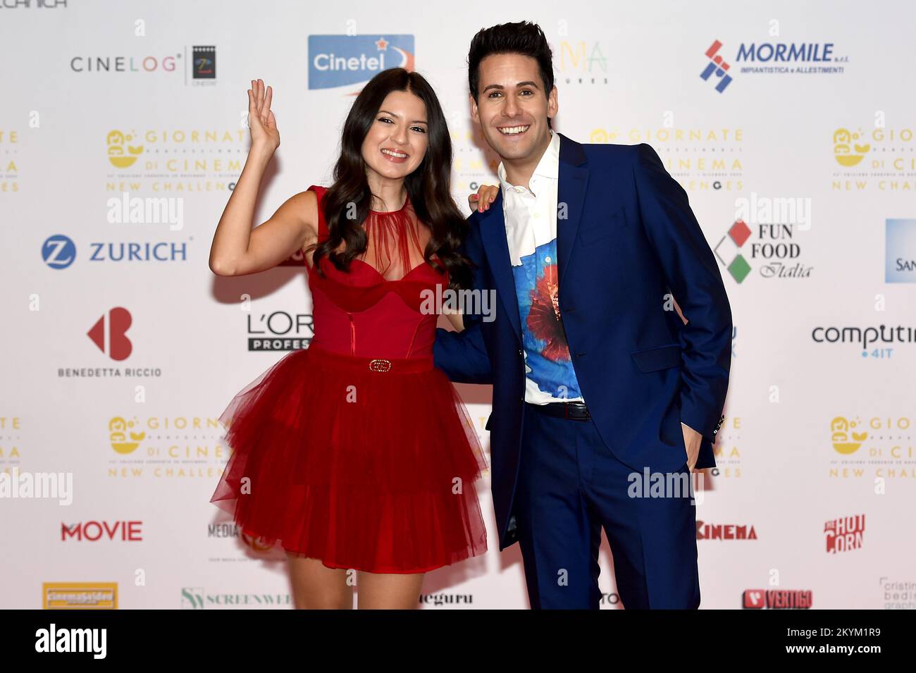 Me contro Te Luigi Calagna and Sofia Scalia attend a photocall during ...