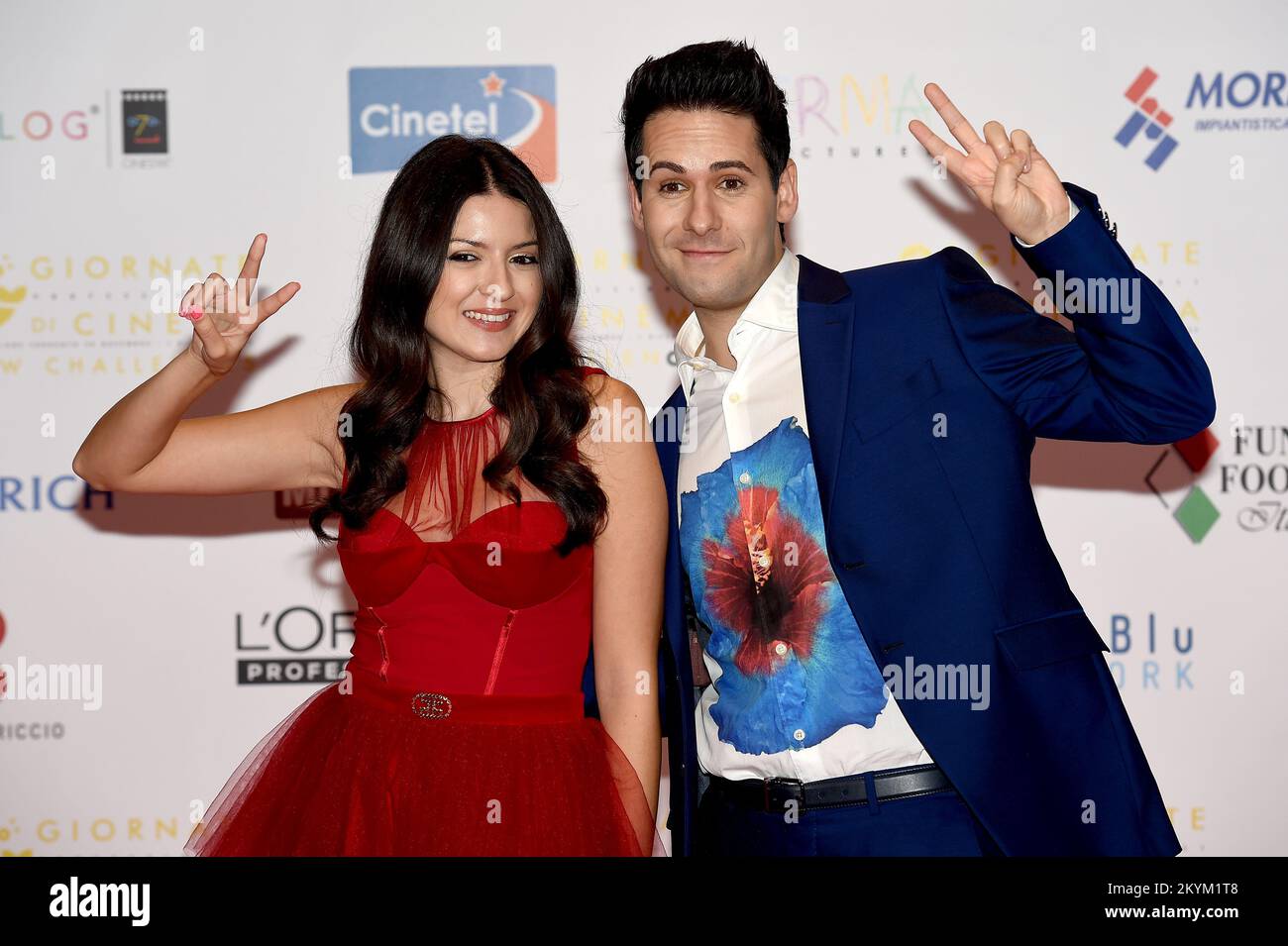 Me contro Te Luigi Calagna and Sofia Scalia attend a photocall during ...