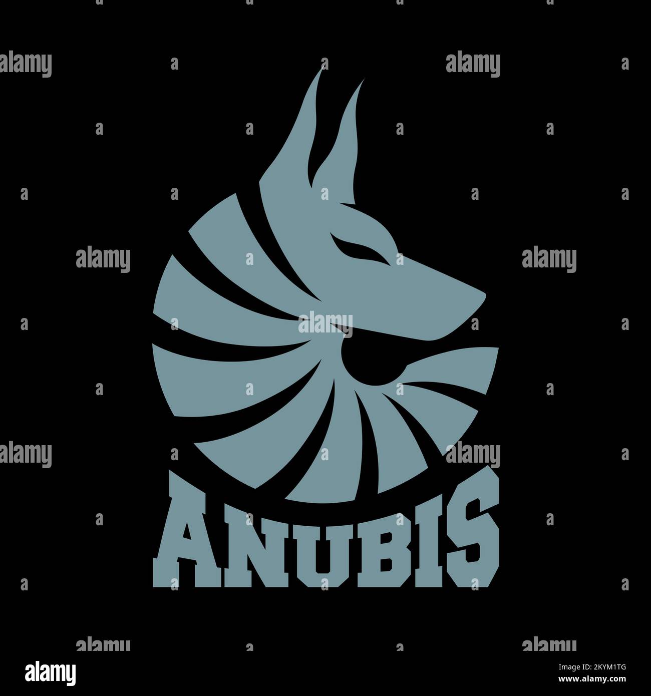 Modern Egyptian god Anubis logo Stock Vector Image & Art - Alamy