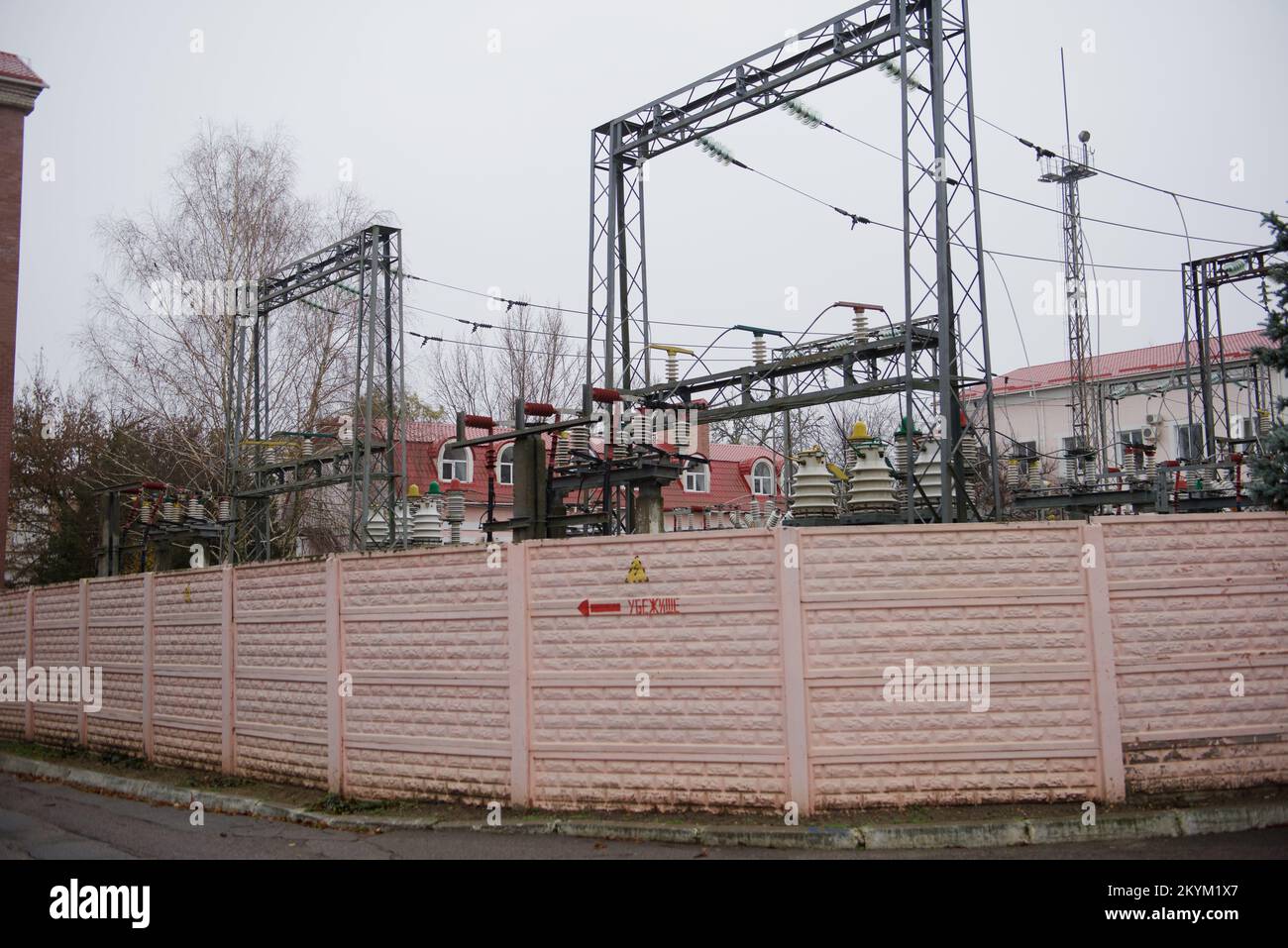 Kherson regional power lines Stock Photo - Alamy