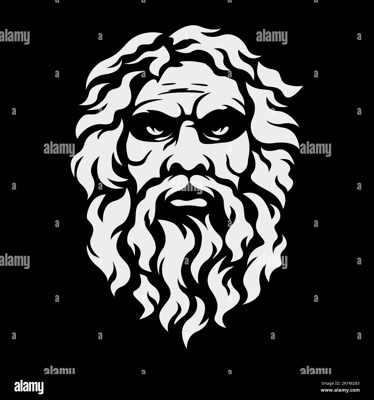 Zeus god art Black and White Stock Photos & Images - Alamy