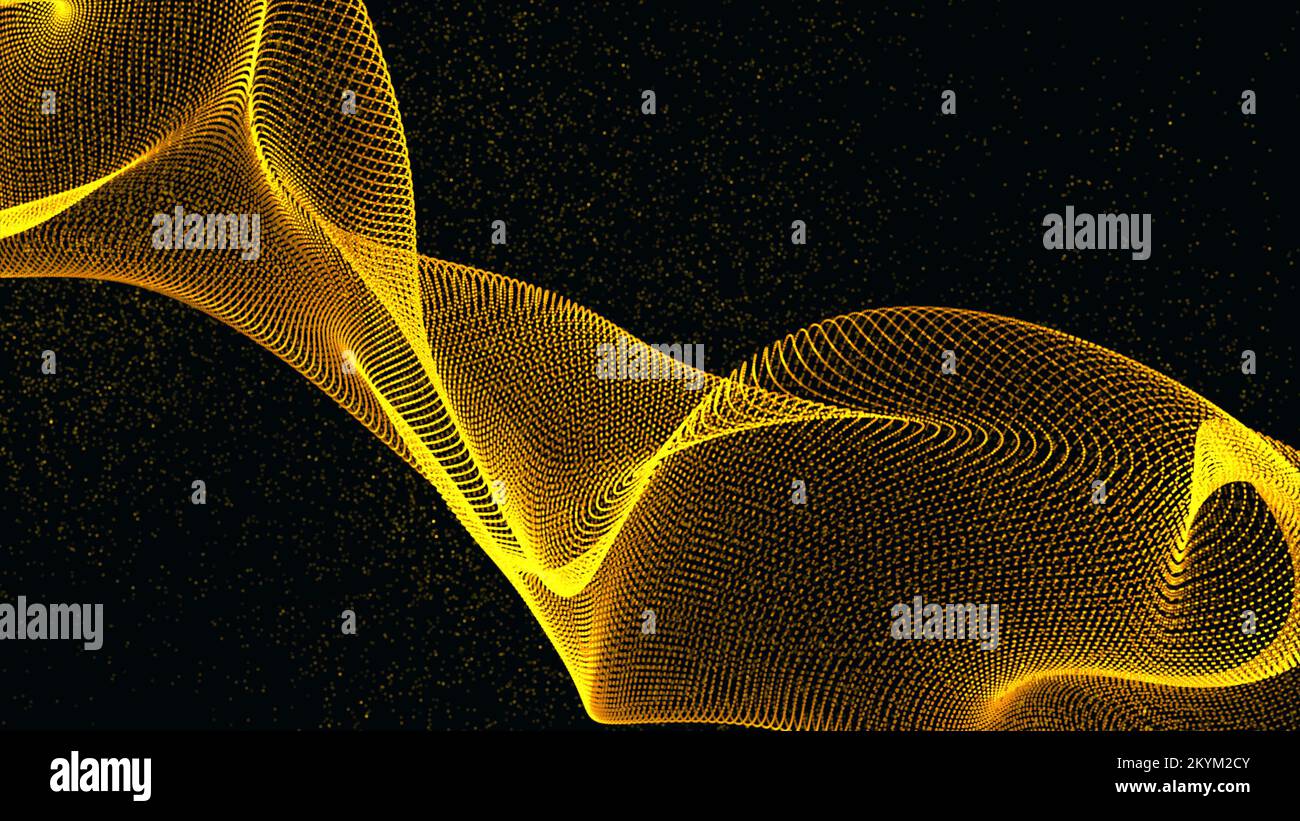 Trapcode mir 3 yellow wave isolated on white background Stock Photo - Alamy