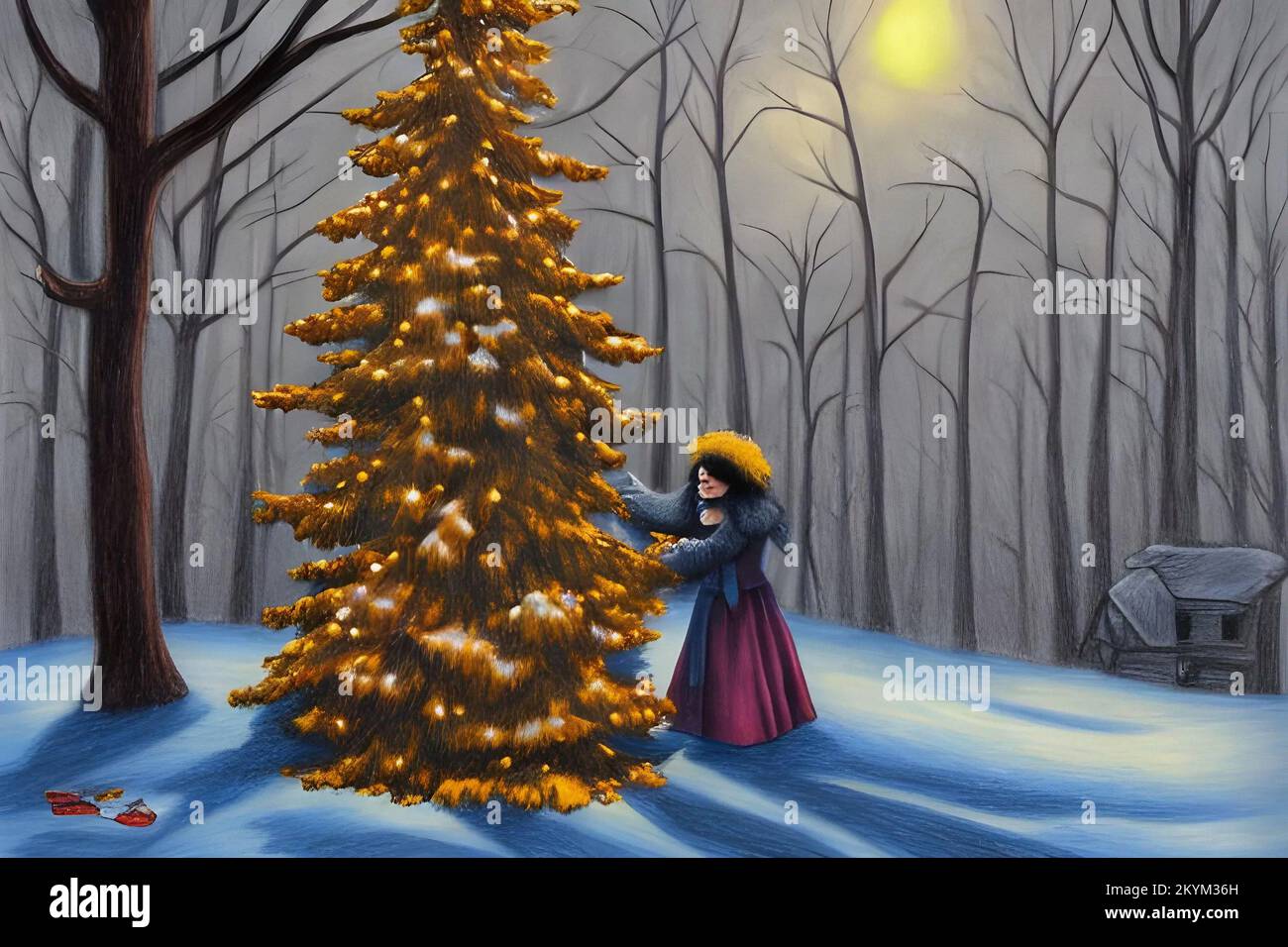 Victorian forest illustration hi-res stock photography and images - Alamy