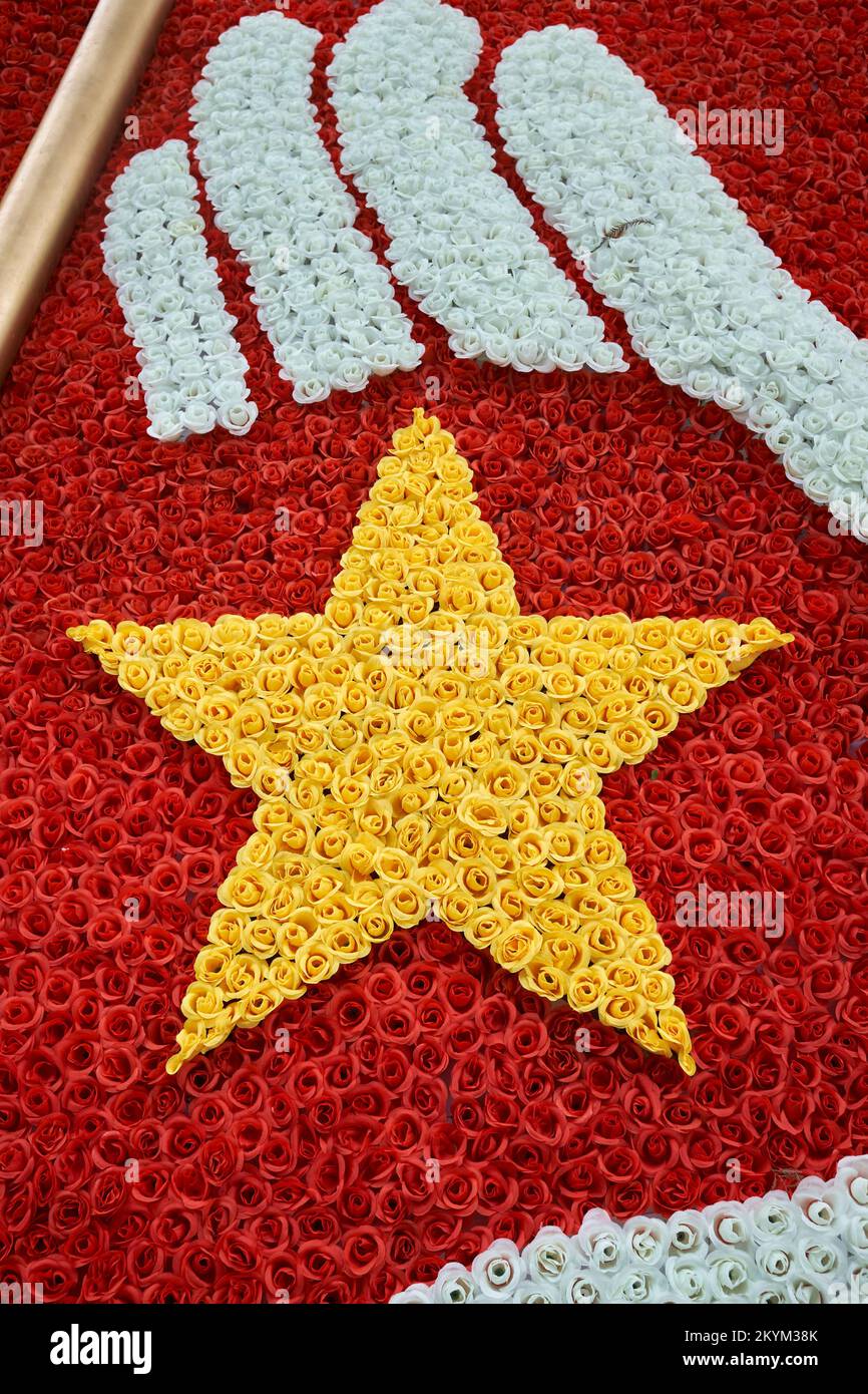 Vietnamese Star Display in Hanoi Vietnam Stock Photo - Alamy