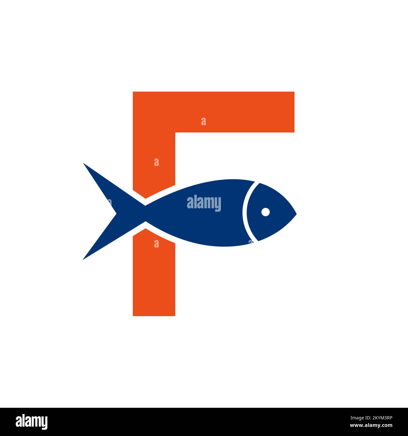 Letter F Fish Logo, Ocean Logo Vector Template Stock Vector Image & Art ...